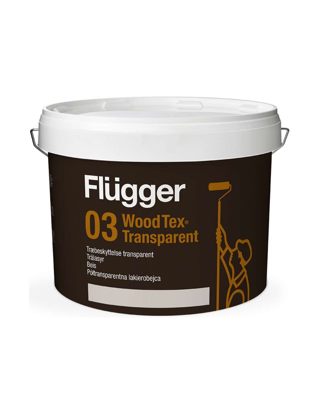 Flugger 03 Wood Tex Transparent 0,75л лессирующая пропитка для дерева